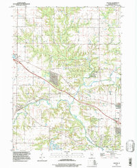 1997 Map of Oak Hill, Peoria County, IL — High-Res | Pastmaps